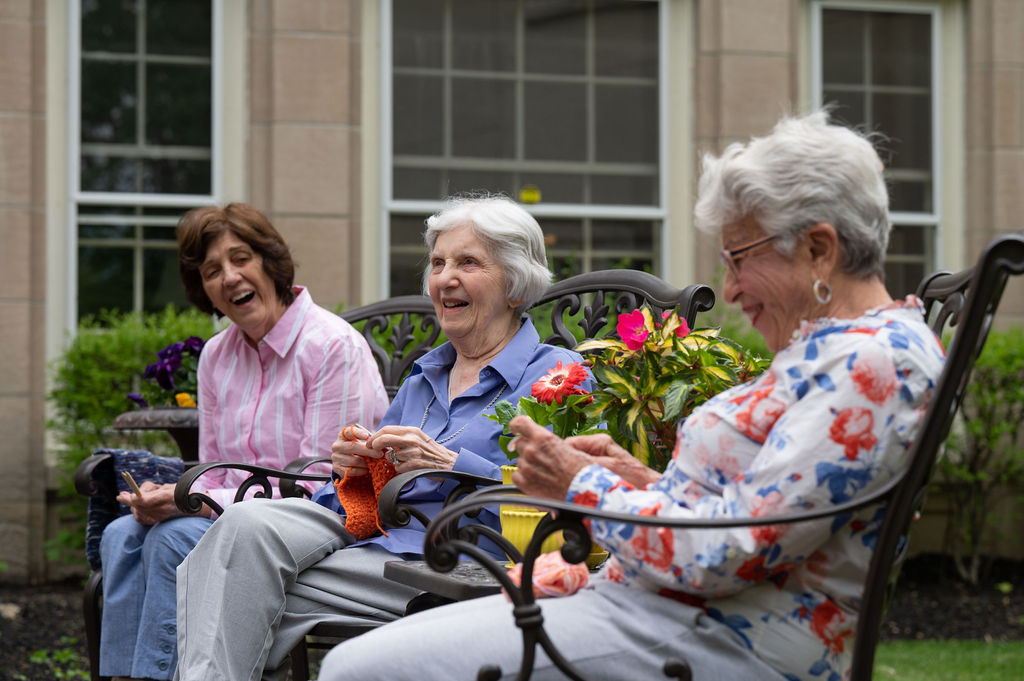 The Hearth at Drexel Residents Knit with a Purpose